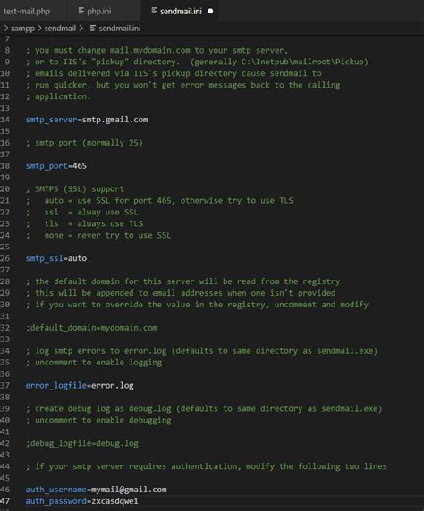 How To Setup Google SMTP In XAMPP Php Ini And Sendmail Ini SourceCodester