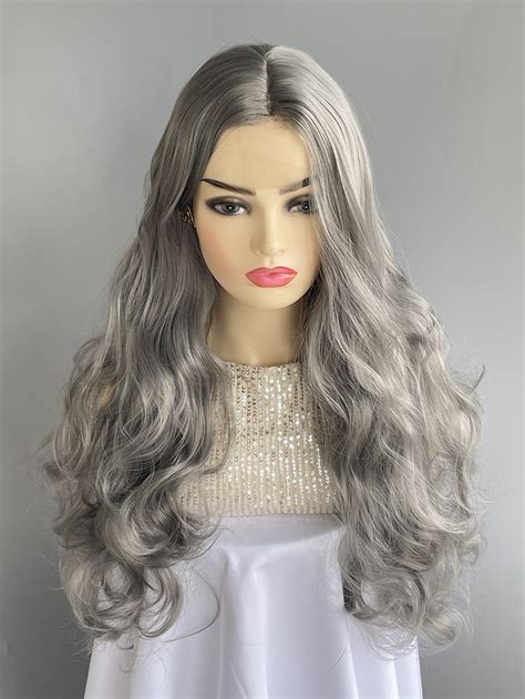 4 1 Lace Front Long Body Wave Synthetic Wig Pelucas Encaje Ondulado