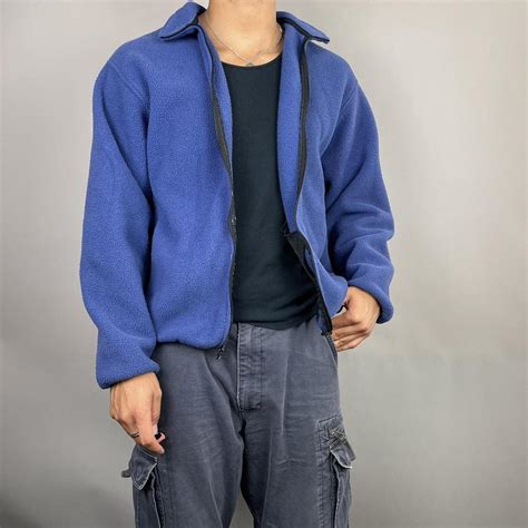 Vintage 90s Speedo Purple Fleece Zip Up Jacket Depop