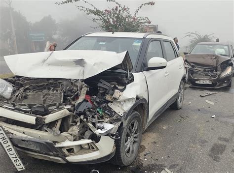 Karnal National Highway Road Accient Video Accident Due To Fog Truck