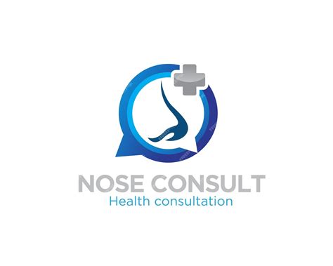 Premium Vector Nose Consulting Logo Designs For Medical Service