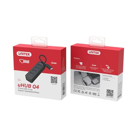Unitek USB Port Hub With USB C Connector Cable Startech Store