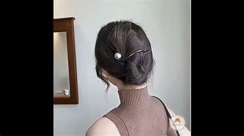 여자 올림머리 진주비녀클립핀 Youtube