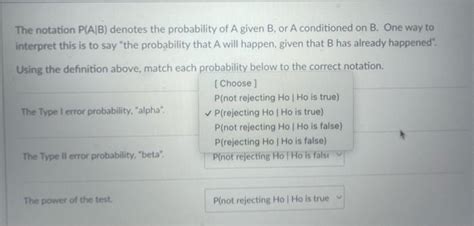 Solved The Notation P AB Denotes The Probability Of A Chegg