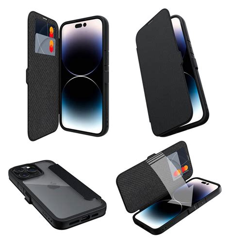【楽天市場】 ネコポス送料無料 Raptic Iphone 15 Pro Urban Folio 手帳型ハイブリッドケース Black