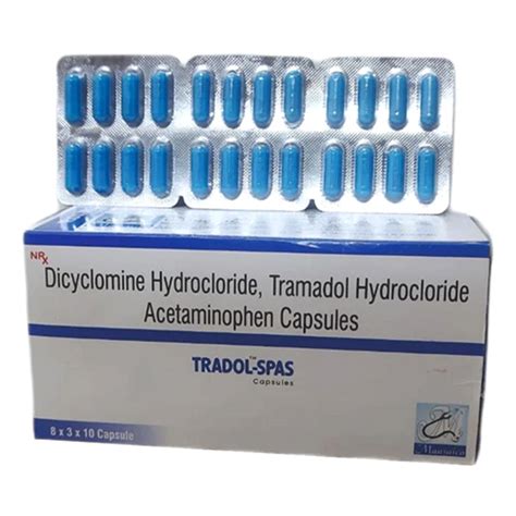 Dicyclomine Hydrochloride Hydrochloride Acetaminophen Capsules Drug
