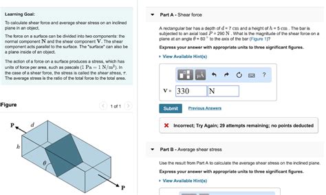 Solved Part A Shear Force Learning Goal To Calculate
