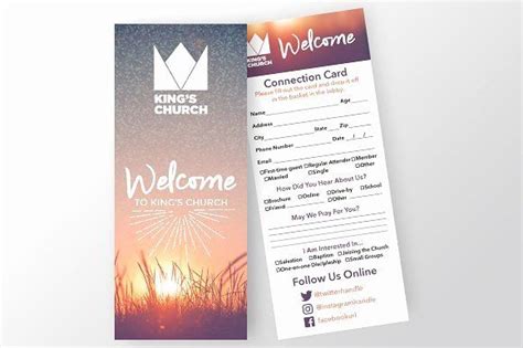 Church Visitor Card Template