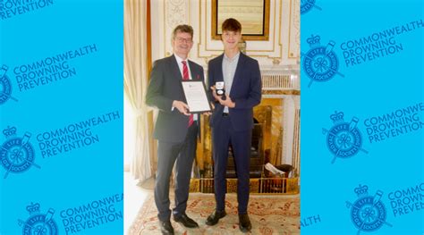 Noah Winders Receives 2022 Russell Medal Royal Life Saving Society
