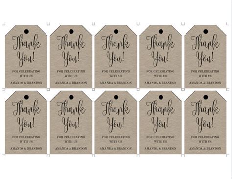 Rustic Printable Labels