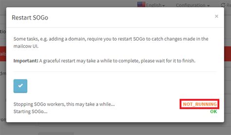 Sogo Not Starting Automatically After Reboot · Issue 431 · Mailcowmailcow Dockerized · Github