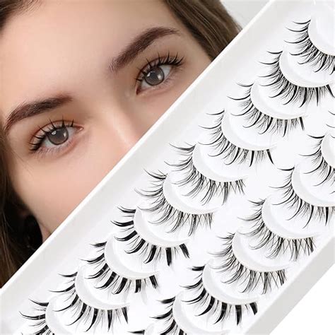 Emeda Faux Cils Manga 10 Paires 5 Style Mixte Doux RÉutilisable Cils