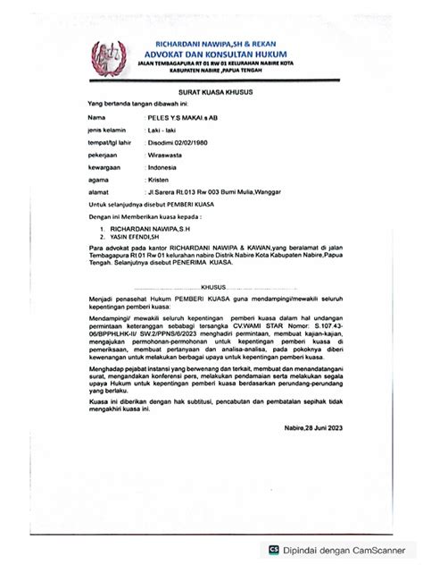 surat kuasa wami star new pdf