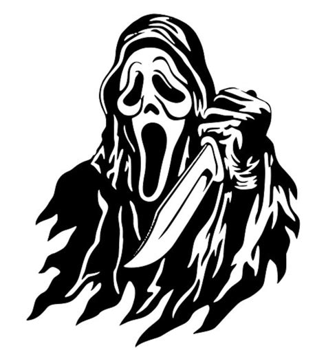 Buy Ghostface Scream Movie Halloween SVG For Craft Machines Cricut