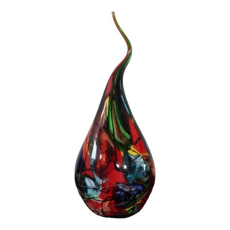 Abstract Art Glass Sculpture Chairish