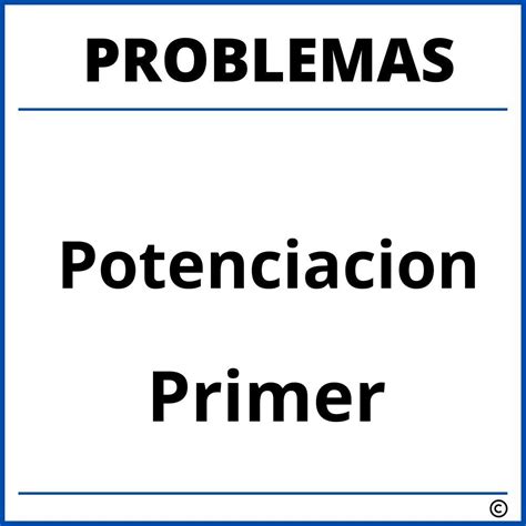Problemas De Potenciacion Para Primer Grado De Primaria PDF