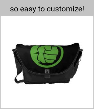 Incredible Hulk Logo Small Messenger Bag Zazzle