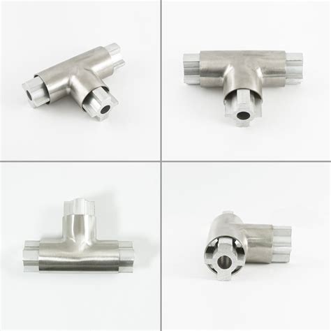 Ъглова Т образна сглобка неръждаема за горна тръба 06СА 30412 за компакт плоскост Rosi Bg