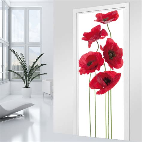 Wallstickers Folies Poppy Door Stickers