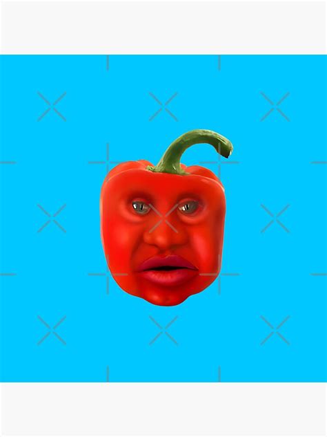 Peppa Mane Red Pepper With Face Meme Pin For Sale By Borg219467
