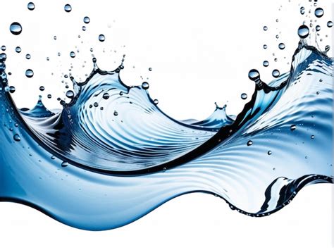 Premium Photo Water Splashes And Drops Isolated On White Background