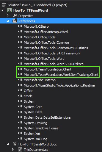 Burak Selim Şenyurt TFS Client Object Model ile Word Entegrasyonu