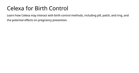 Celexa For Birth Control Medsis