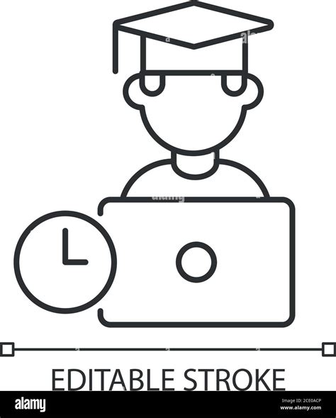 Remote Education Icon Outline Cut Out Stock Images And Pictures Alamy