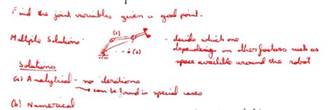 inverse kinematics and trajectory planning flashcards quizlet
