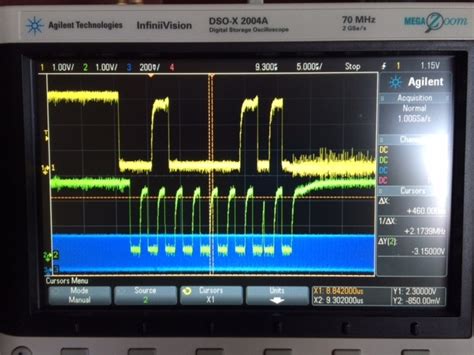 I C Clock Signal Pulses Of Clock Occasionally Are Short See Scope Screenshot Wi Fi Forum