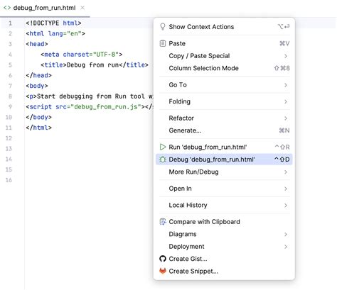 Debug Javascript In Chrome Intellij Idea Documentation