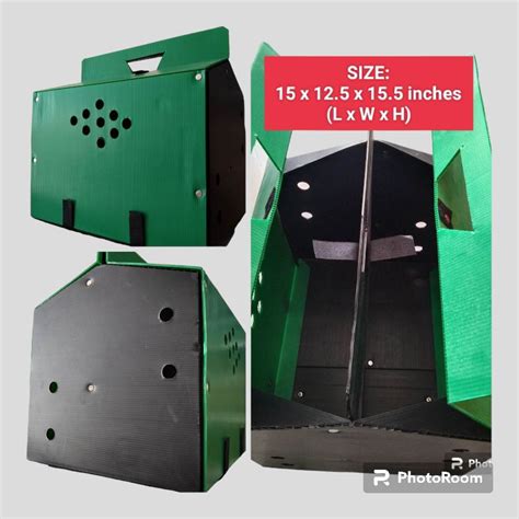 Double Single Derby Carrier Box Collapsible Plastic Random Color