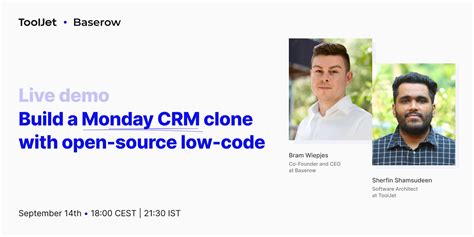 🗓 Starting In Less Than 1 Hour Join Us Live On The 14th Of September To Build A Monday Crm