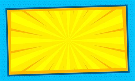 Diseño De Fondo De Marco De Historieta Cómica Vector Premium