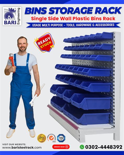 Racks Bins Storage Rack Stackable Bins Rack Hangable Bin Rack