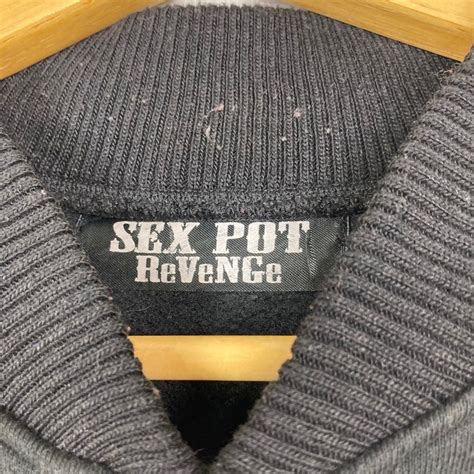 Vintage Sex Pot Revenge Punkers Style Button Up Sweatshirt Sex Pot