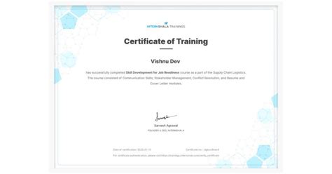 Vishnu Dev On Linkedin Successfully Completed The Skill Development