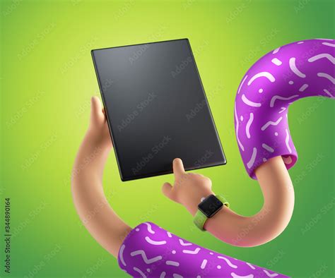 3d Render Abstract Modern Wireless Technology Concept Cartoon