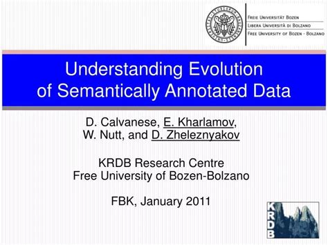 Ppt Understanding Evolution Of Semantically Annotated Data Powerpoint Presentation Id1629939