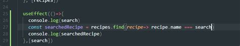 javascript searching through array object using react hooks stack