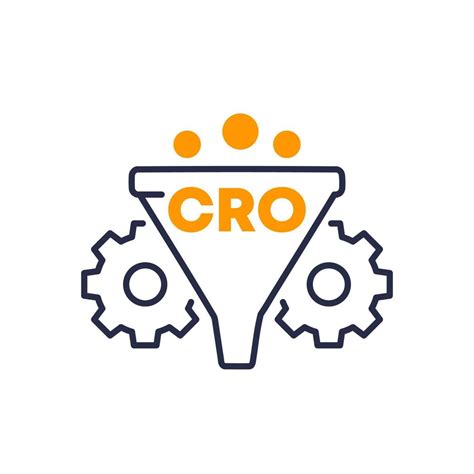 CRO Icon Conversion Rate Optimization Vector 3732725 Vector Art At