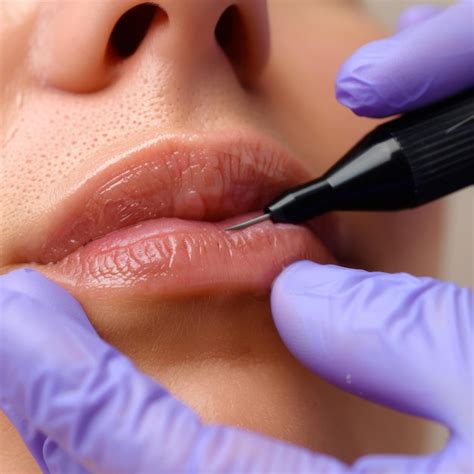 Premium Photo Woman Receiving Lip Injection
