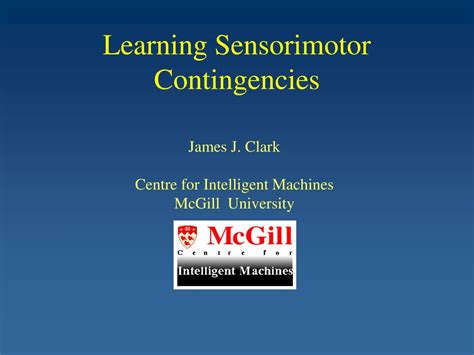 Ppt Learning Sensorimotor Contingencies Powerpoint Presentation Free