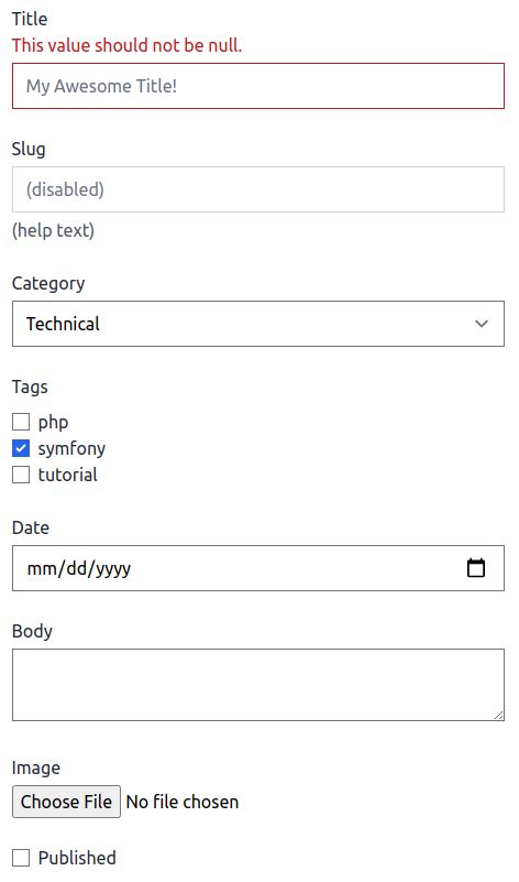 Tailwind Css Form Theme Symfony Docs