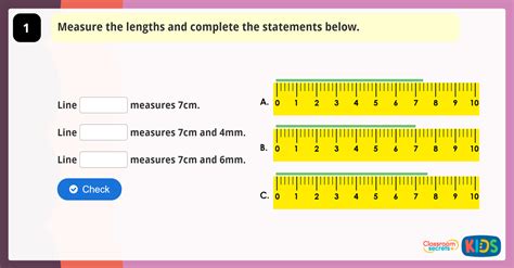 Year 3 Equivalent Lengths Mm And Cm Lesson Classroom Secrets Classroom Secrets