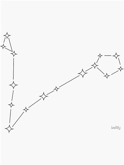 Pisces Constellation Sticker