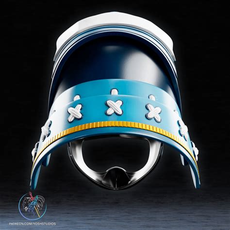 Sengoku Blue Helmet 3d Printer File Stl Yosh Studios