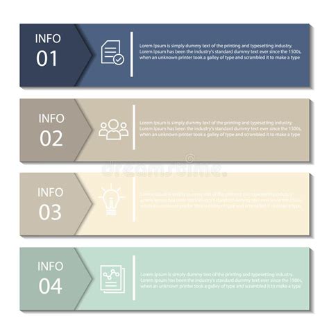 Abstract Elements Infographic Rectangle Shape Data Vector Template
