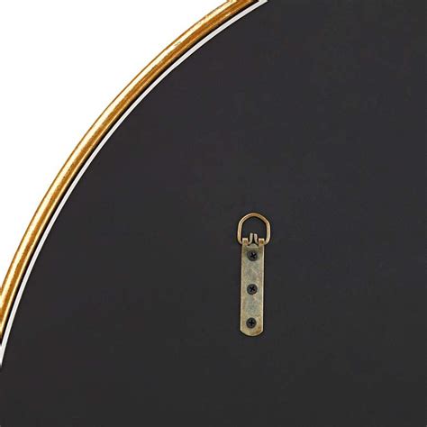 Uttermost Belinda Shiny Antiqued Gold 34 Round Wall Mirror 779j3