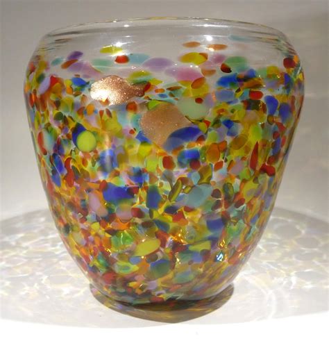 Hand Blown Glass Art Bowl Glass Decor Table Centerpiece End Etsy